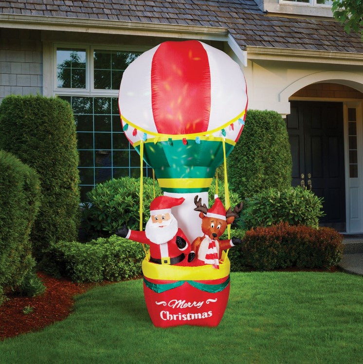 Lytworx 3m Hot Air Balloon Festive Inflatable/Low Voltage/Indoor or Ou ...