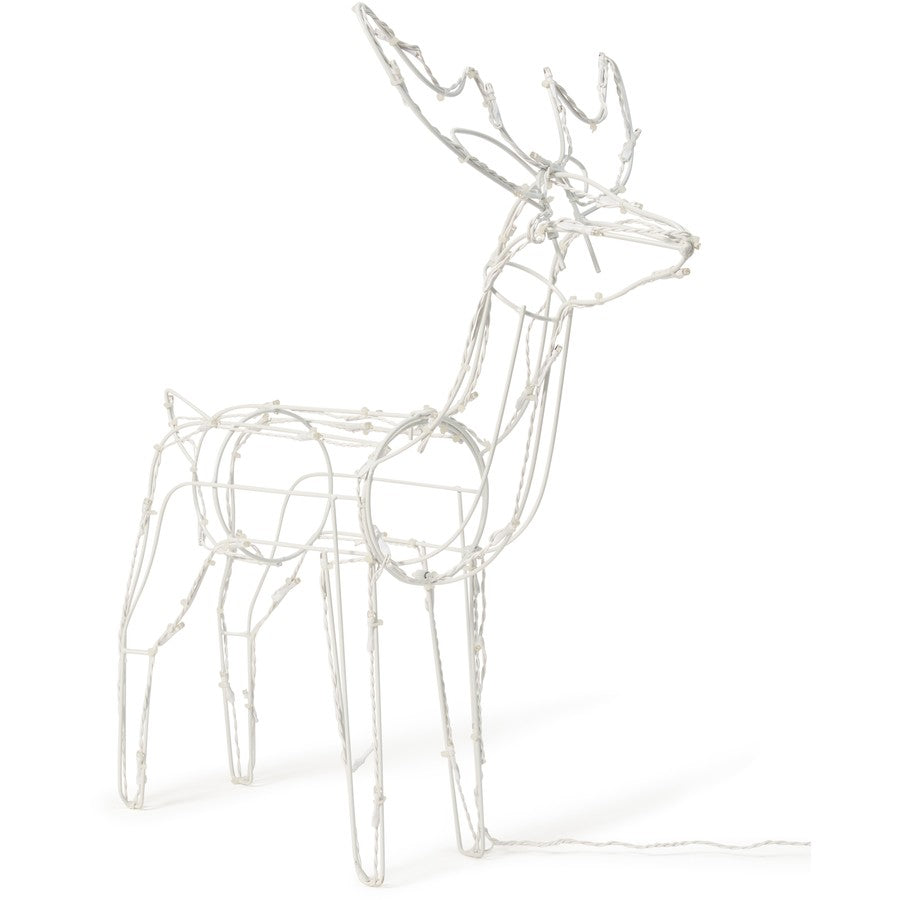 Mirabella Christmas 60cm Solar Powered 50 LED Reindeer Decoration ...