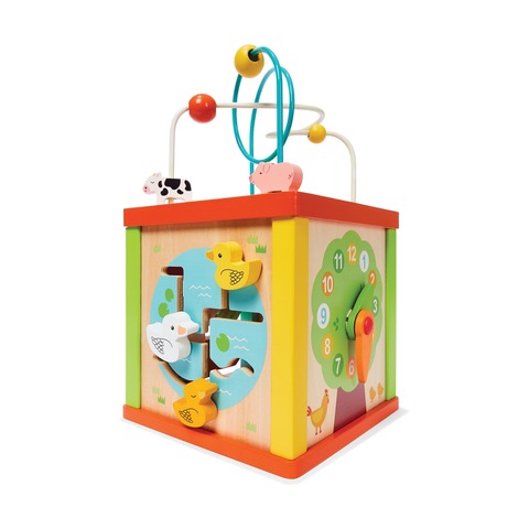 Anko Wooden Activity Cube Set - Multicolored – TheITmart