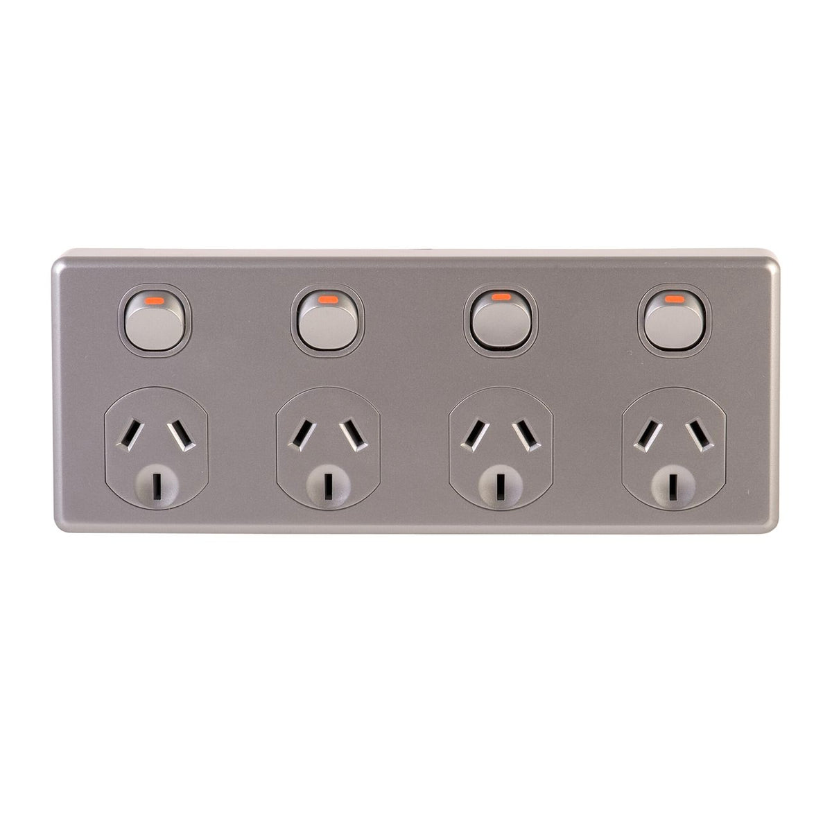 DETA Silver Four Outlet Power Point - Silver – TheITmart