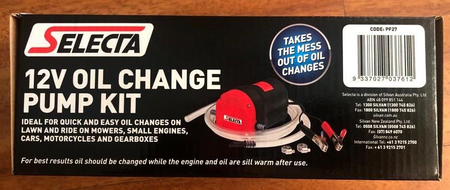 Selecta 12V Oil Change Pump Kit/ Max Transfer Rate 1.5L/Min – TheITmart