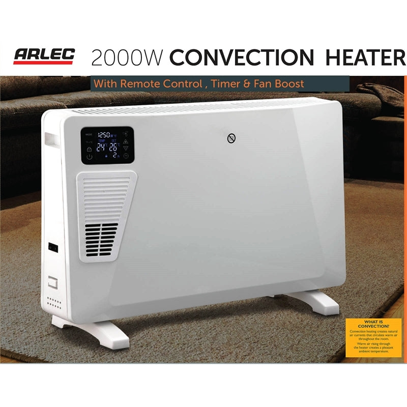 Arlec 2000W Convection Heater With Fan Boost And Remote Control – TheITmart