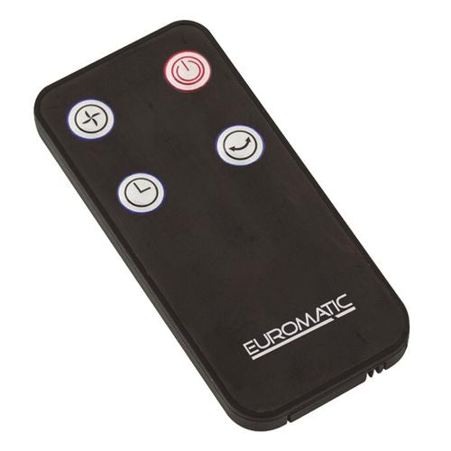 Euromatic Black 40cm Remote Control Pedestal Fan- PF40RC-CH / 3 Speed ...