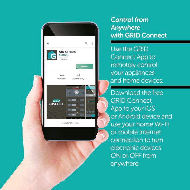 Arlec Grid Connect Smart 4 Outlet Powerboard With USB Charger – TheITmart