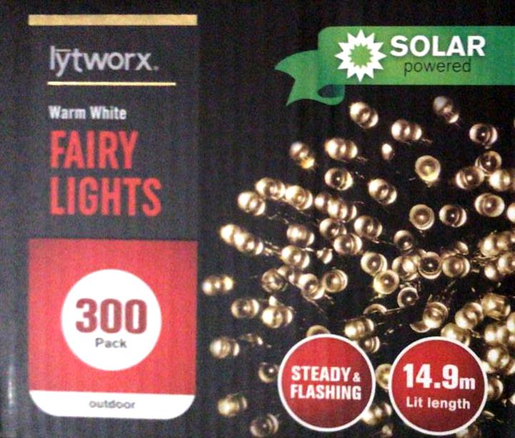 Lytworx 300 LED Warm White Solar Fairy Lights – TheITmart