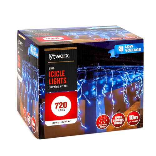 Lytworx Low Voltage 10m Blue/White LED Snowing Icicle Lights – TheITmart