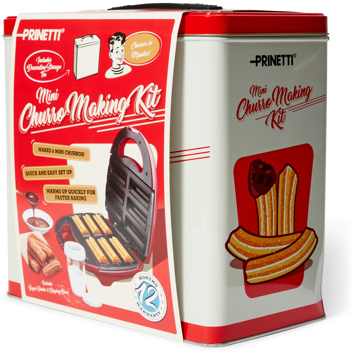 Prinetti Mini Churro Kit / Makes 6 Churros/ Non-Stick Coating – TheITmart