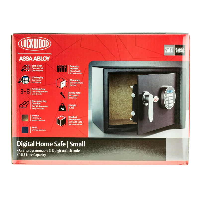Lockwood Small Digital Home Safe (LSH/250/EG3)/For Secure Home Belongi ...