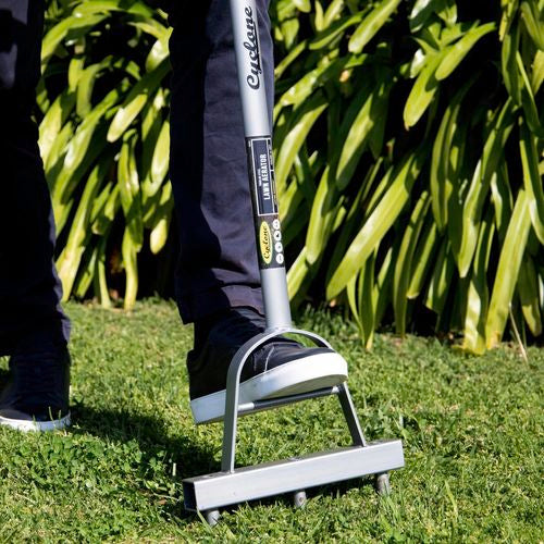 Cyclone Tubular Steel Lawn Aerator – TheITmart