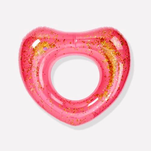 Inflatable Heart Pool Float Ring - Pink – TheITmart