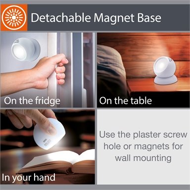 Arlec Round Directional LED Night Light - 2 Pack/360 Degree Rotational ...