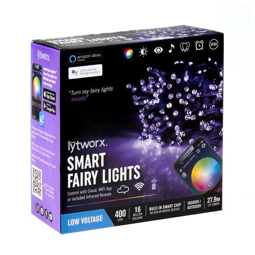 Lytworx 27.9m 400LED Smart Fairy Lights / Low Voltage – TheITmart