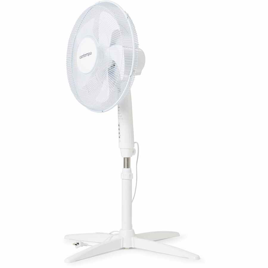 Contempo 40cm Pedestal Fan With Remote 5 Blade - White – TheITmart