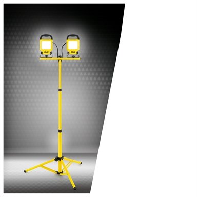 Arlec 2 x 20W 2800lm LED Work Light With Tripod - Yellow – TheITmart