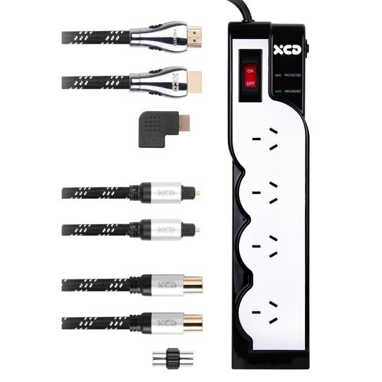 XCD Ultimate Entertainers Starter Pack ( XCDUESP) /4 Socket Surge & Ov ...