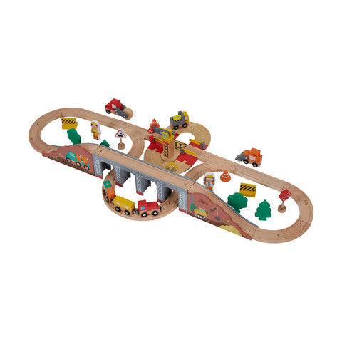Anko Wooden Construction Train Set / Ages 3+ Years – TheITmart
