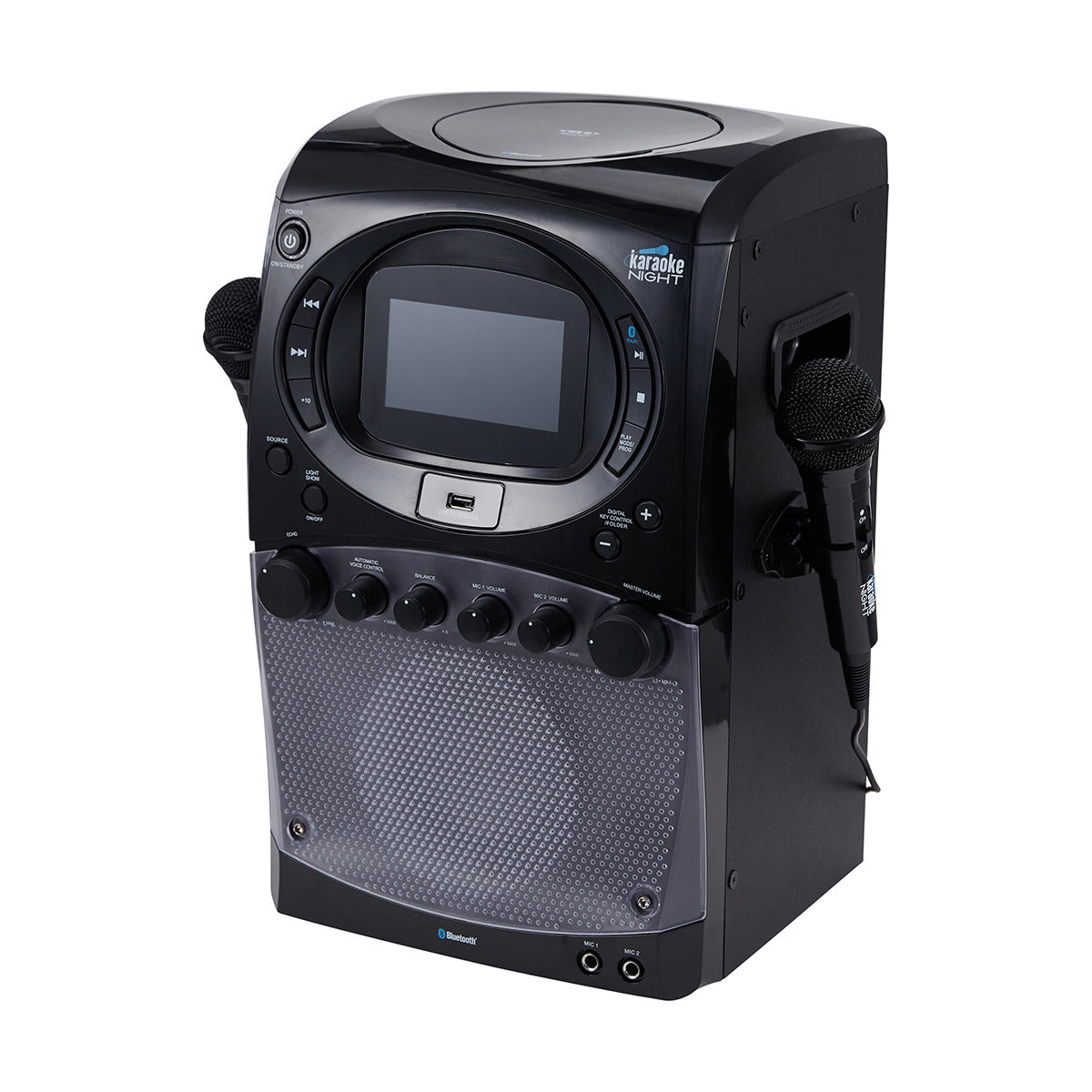 CD+G Karaoke Machine with LED Light Show, TFT Colour Monitor and USB P ...