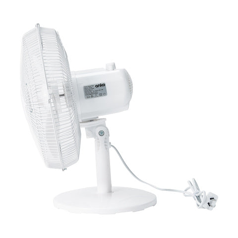 Anko 30cm Bench Fan - 3 Speed Settings / White – TheITmart