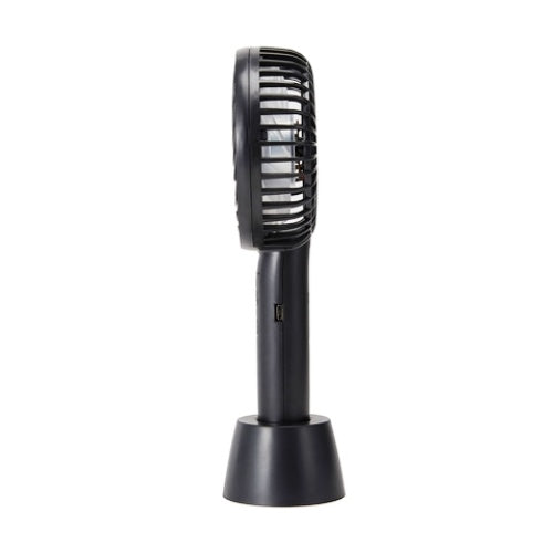 Anko 10cm Rechargeable Handheld Fan - Black / 5 Speed Settings / 4-6 H ...