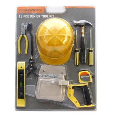 Craftright 13 Piece Junior Tool Kit Suitable for Ages 7+ Years – TheITmart