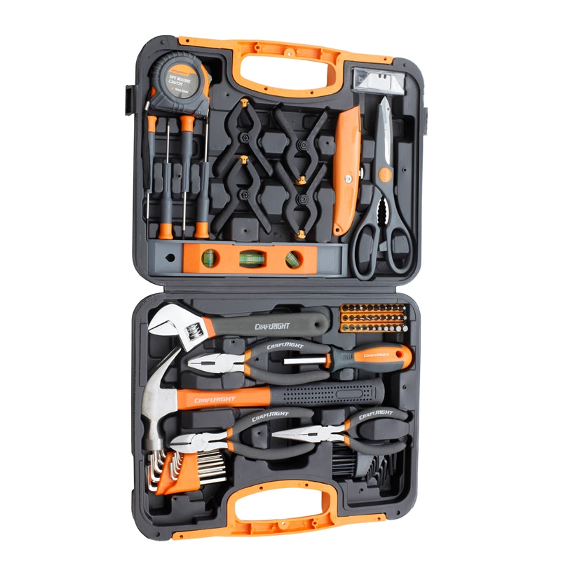 Craftright 75 Piece Carry Case Portable Tool Kit / Carbon Steel – TheITmart