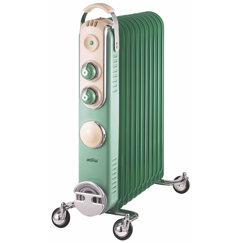 Mistral 7 Fin Retro Column Heater With Timer / 3 Heat Settings – TheITmart