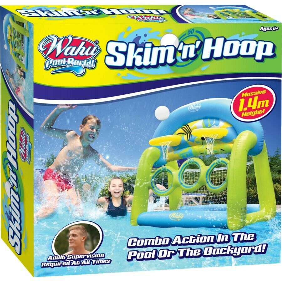 Wahu Skim 'n' Hoop/2 Basketball Water Polo/Pool Football/Soccer or Ski ...