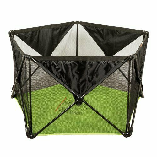 Childcare B-Lite Travel Den Travel Baby Playpen Green/Mesh Sides/Water ...