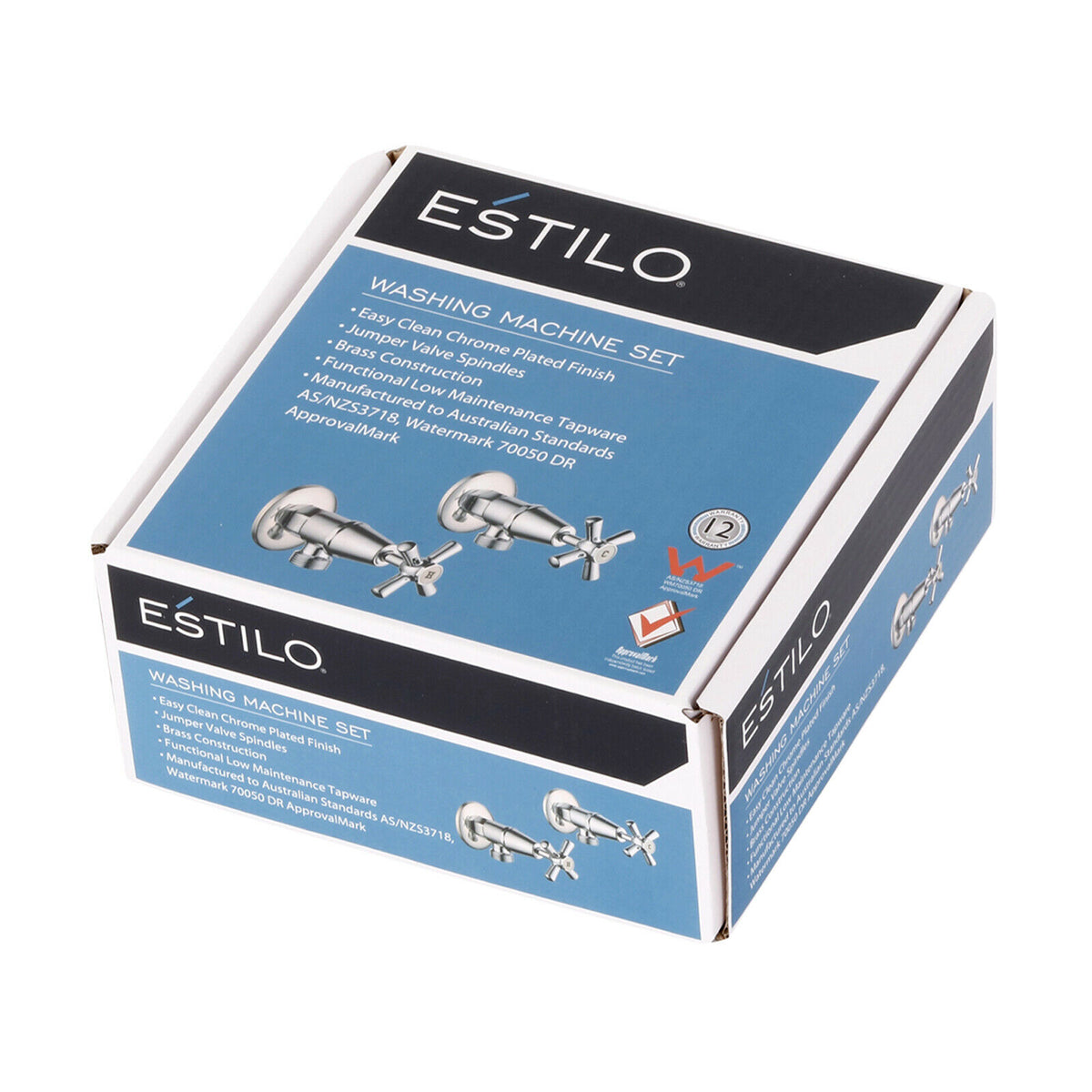 Estilo Chrome Washing Machine Set/Jumper valve Spindles/Watermark Appr ...