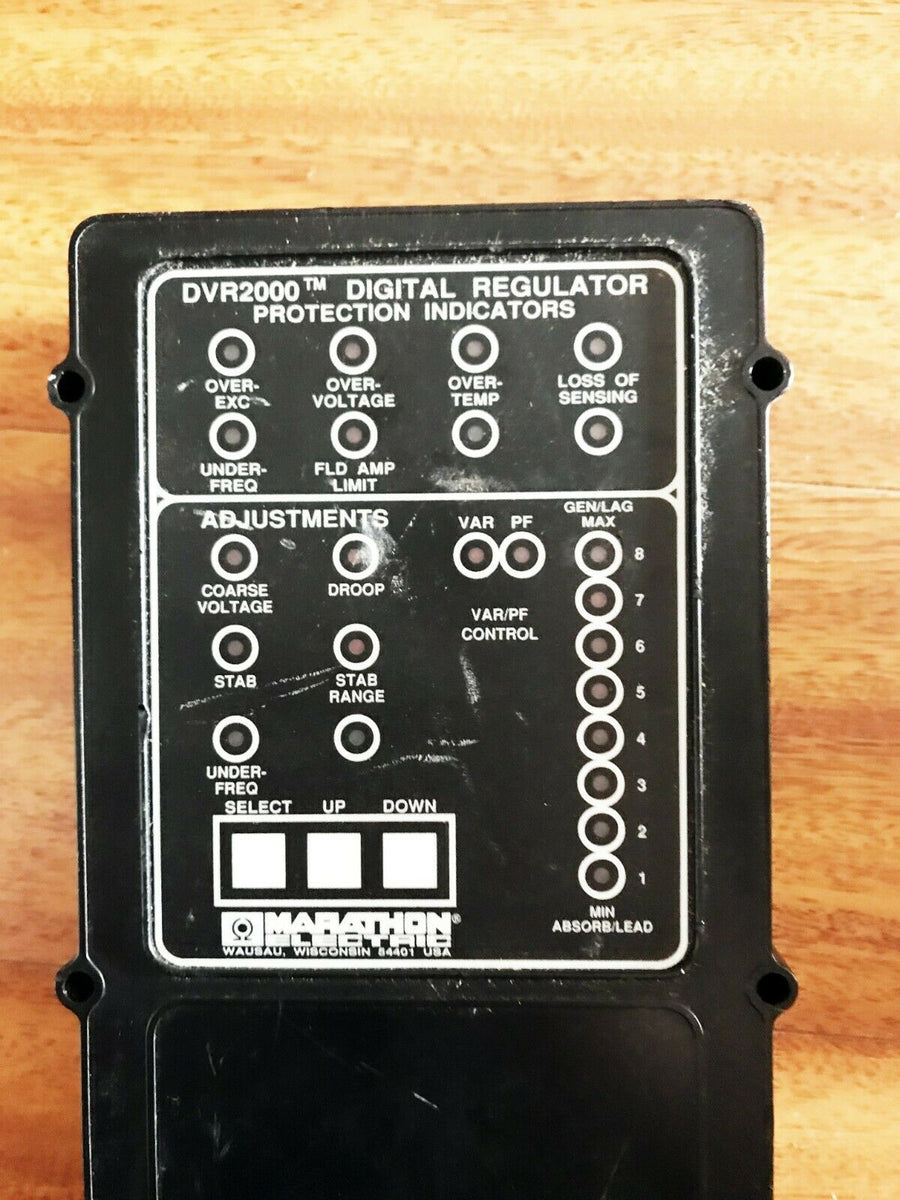 Marathon Electric Digital Voltage Regulator DVR2000 Protection Indicat ...