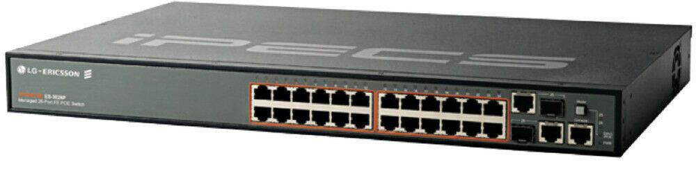 LG-Ericsson iPECS ES-3026P 26-Port 10/100 Managed PoE Switch Advanced ...