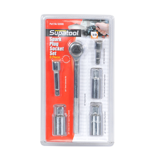 Supatool 3/8" Drive Spark Plug Socket Set - 6 Piece – TheITmart