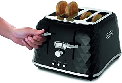 Delonghi Brilliant 4 Slice Design Toaster - Black /CTJ4003BK – TheITmart