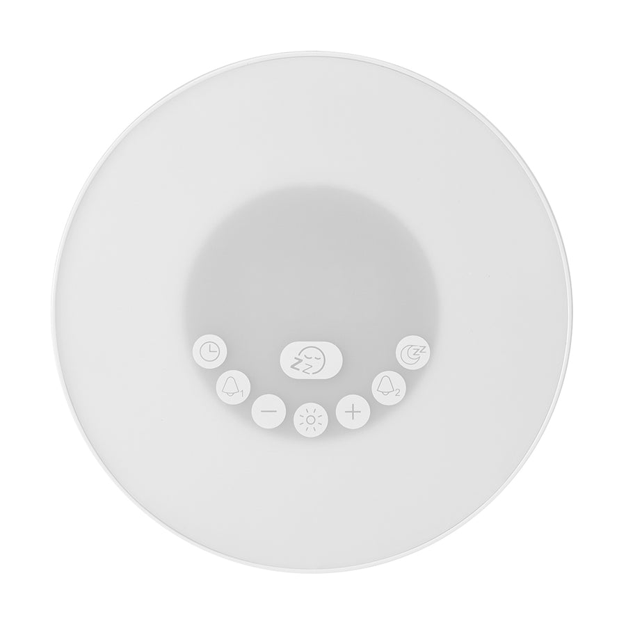 Anko White Clock Radio with White Noise & LED Colour – TheITmart