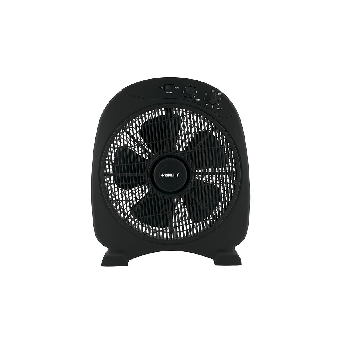 Prinetti Round Box Fan 30cm- Colour Black – TheITmart