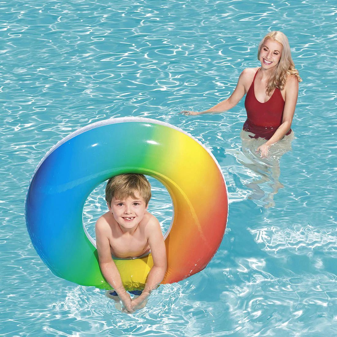 H2OGO! Rainbow Swim Ring Suitable Ages: 3-6 years. – TheITmart