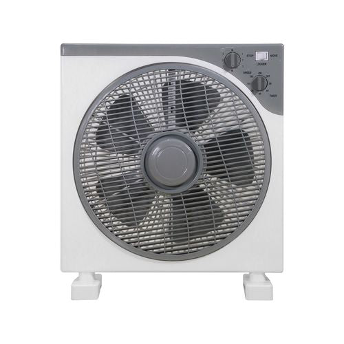 Click 30cm White Box Fan-CBF30Z / Grill Roatation/ 3 Speed Settings wi ...