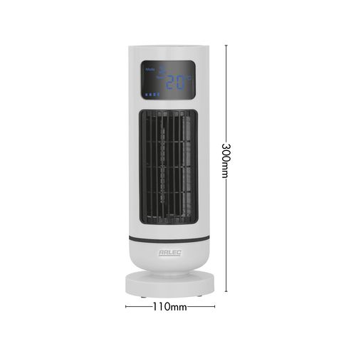 Arlec 30cm USB Powered Tower Fan/Oscillating/Touch Panel/3 Fan Speeds ...