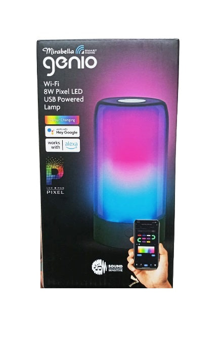 Mirabella 8W Genio Wi-Fi Pixel Colour Changing LED Ambient Lamp – TheITmart