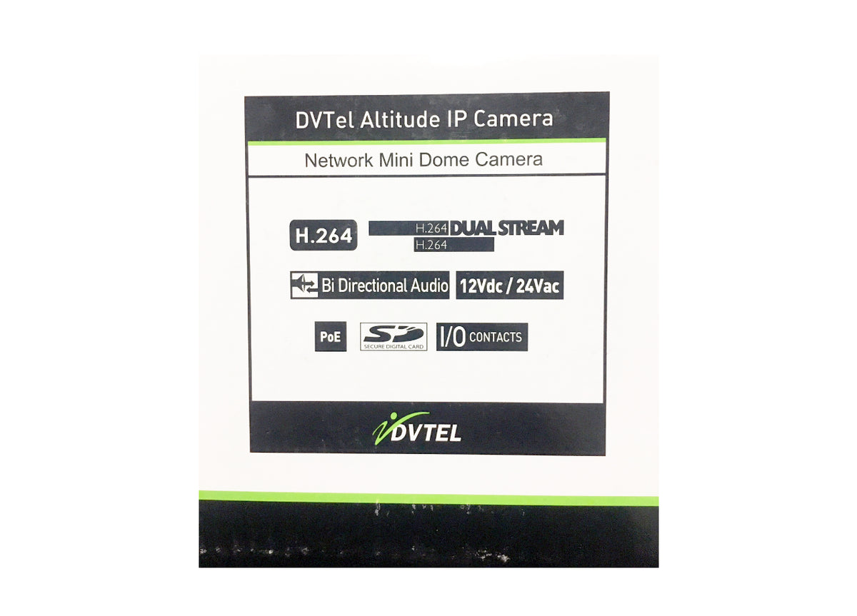 DVTEL CM-4221-11 HD IP Mini-Dome Fixed Network Camera/Motorized/Dual S ...