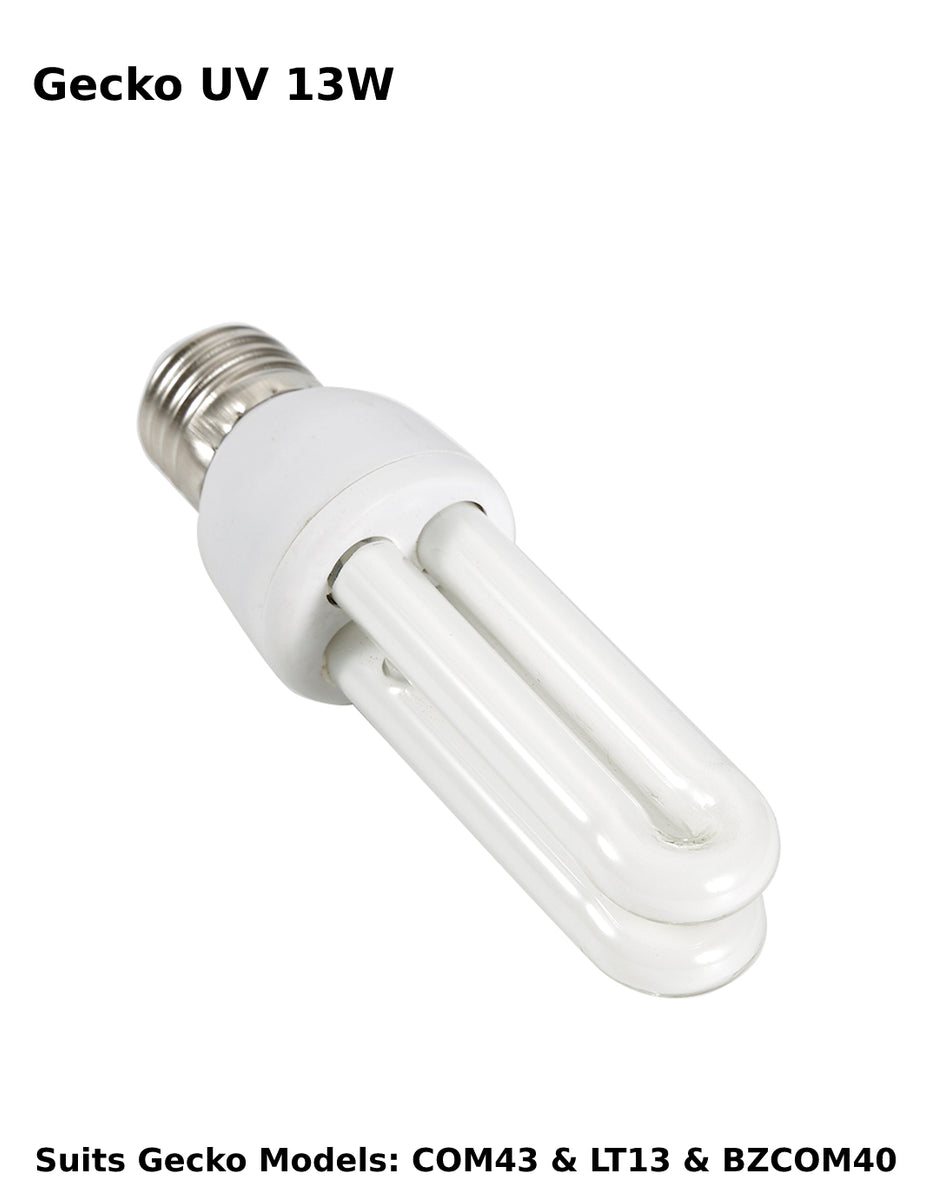 Gecko 13W Replacement UV Lamp for Gecko Models COM43 & LT13 & BZCOM40 ...