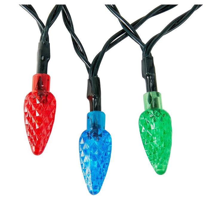 Solar Powered 150 LED Multi-Coloured Strawberry Lights/ Static & Flash ...