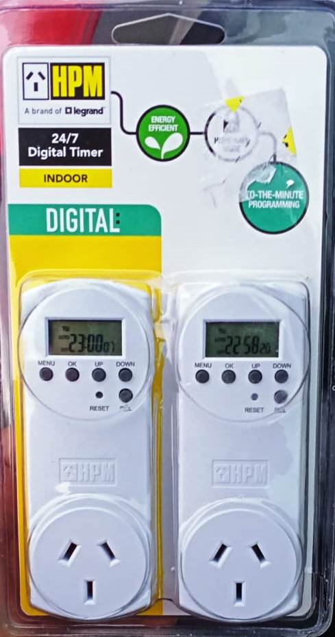 HPM 24/7 Slimline Digital Timer - 2 Pack /D817SLIMTPDP – TheITmart