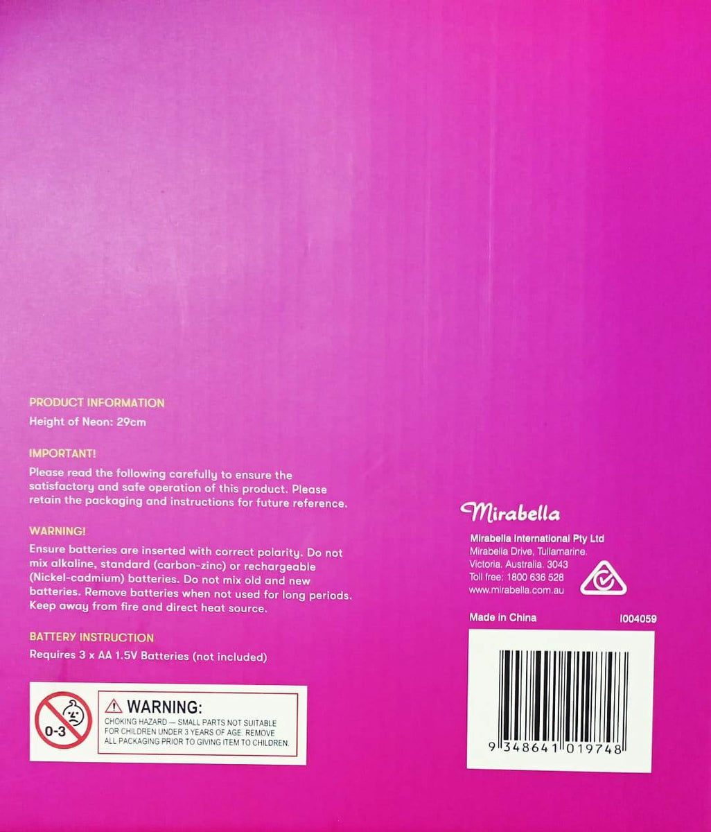 Mirabella Battery Operated Neon Light - Pink Flamingo – TheITmart