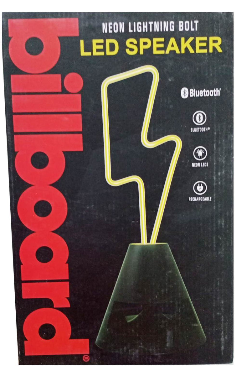 Billboard Neon Lightning Bolt LED Speakers – TheITmart