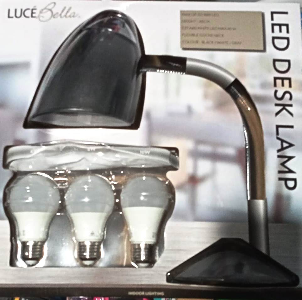 Luce Bella LED Desk Lamp 6W/8W/10W LED E27 A60 Flexible Goose Neck ...