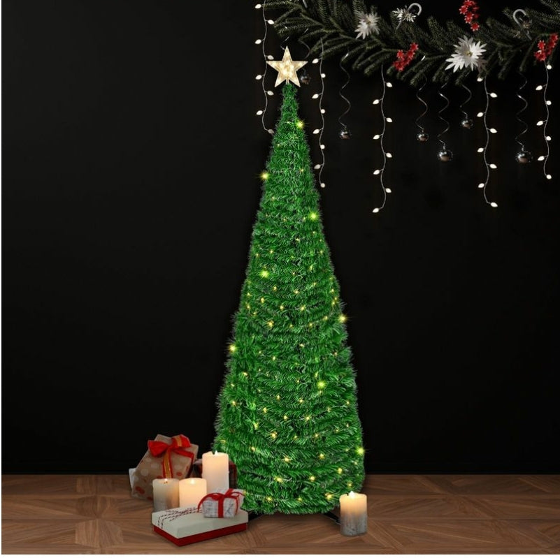 Click 180cm Low Voltage Collapsible Light Up Xmas Tree – TheITmart