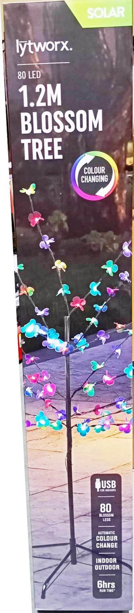 Lytworx 1.2m 80 LED Colour Changing Solar Blossom Tree – TheITmart
