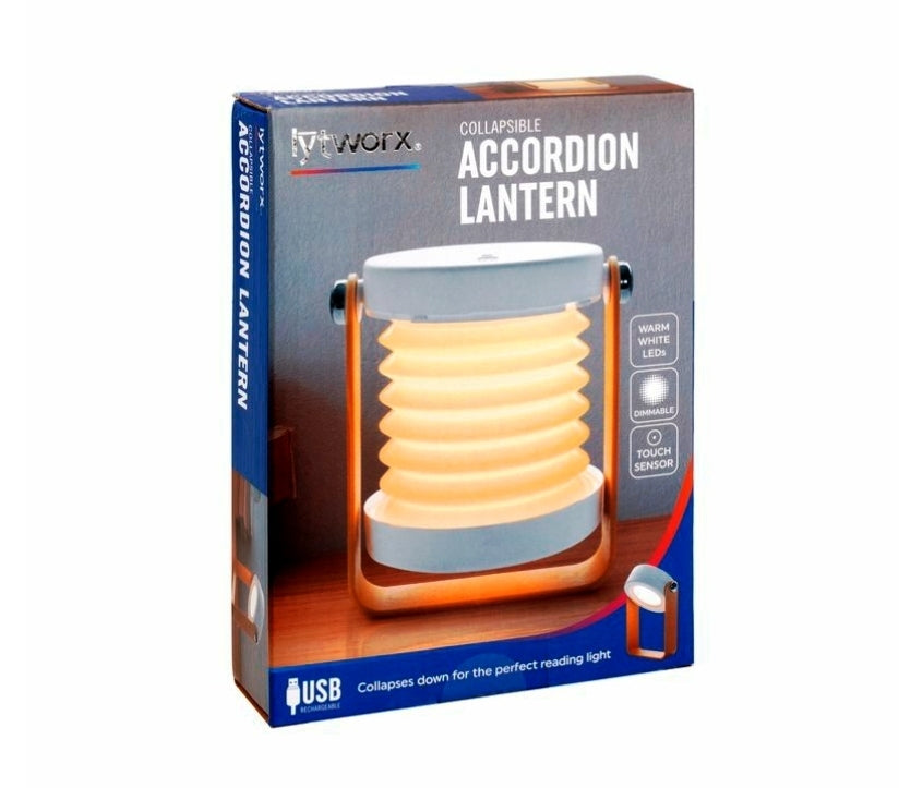 Lytworx Collapsible Accordian Lantern Dimmable Warm White LED with Tou ...