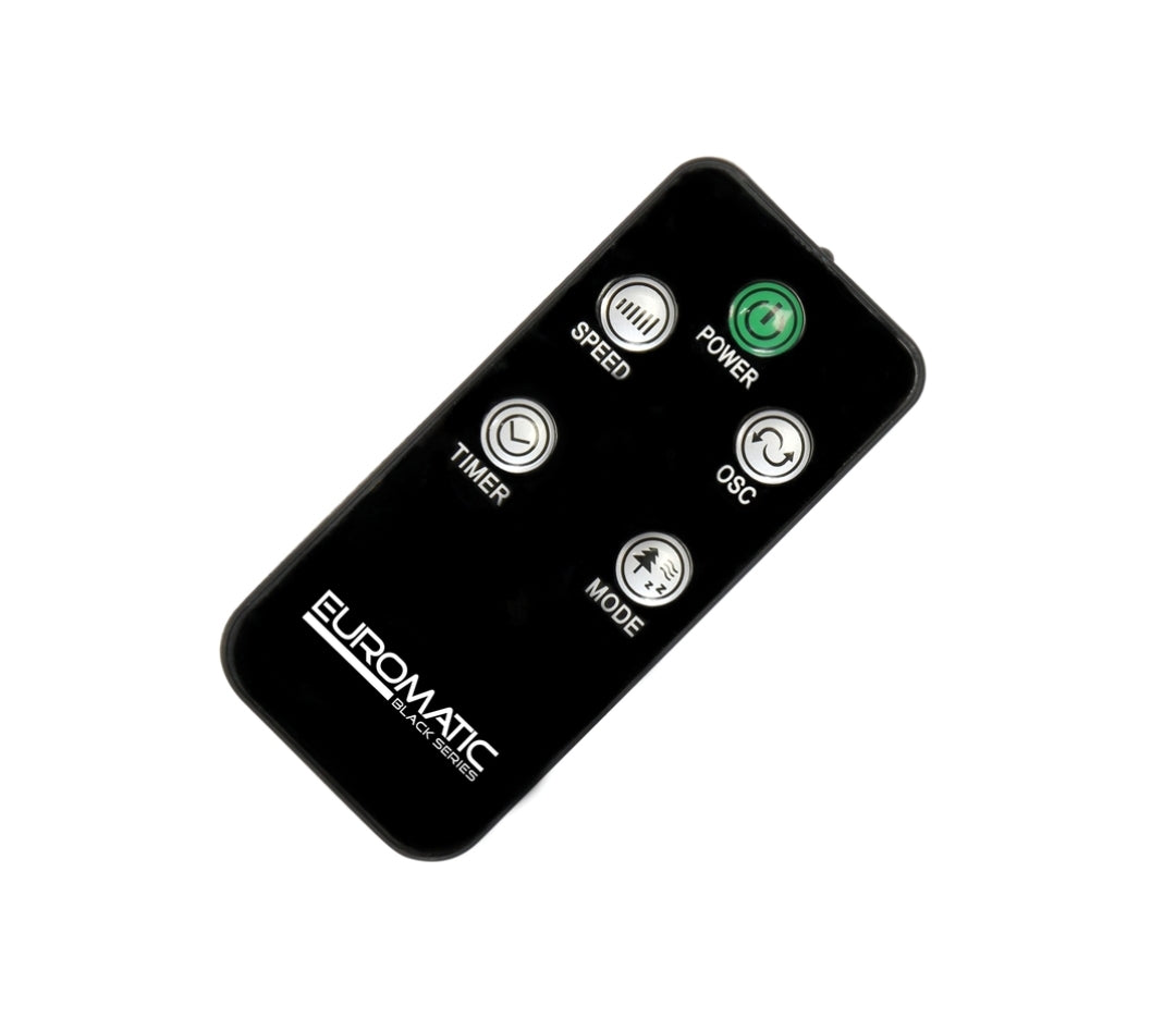 Euromatic 36cm Mini Digital Tower Fan 3 Speed/Touch Control LED Displa ...